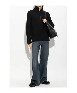 COURREGES Stand-up Collar Knitwear