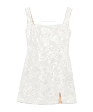 SELF-PORTRAIT Sequin Lace Mini Dress