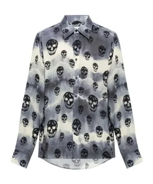 Alexander McQueen Long-sleeved Shirt - Grey