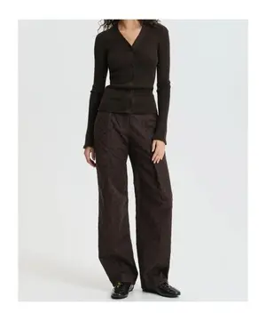 Cecilie Bahnsen V-neck Knit Cardigan With Floral Button Details