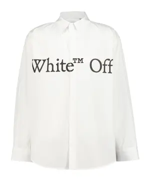 Off-White Bookish Scarf Poplin Shirt - White