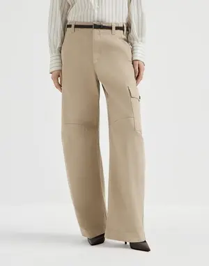 Brunello Cucinelli Monili Barrel-leg Cargo Pants