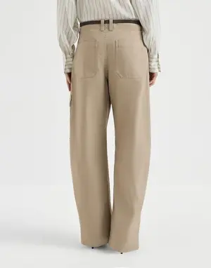 Brunello Cucinelli Monili Barrel-leg Cargo Pants