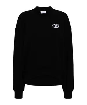 Off-White Initial-appliqué Sweatshirt - Black