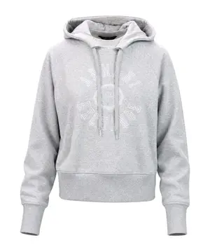 Armani Exchange Long-sleeved Hooded Sweatshirt - White