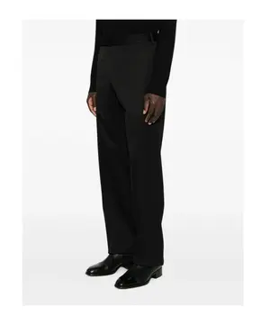 LARDINI Pressed-crease Straight-leg Trousers