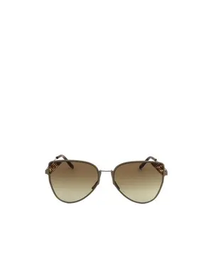 Fendi Triangle Frame Sunglasses - Brown