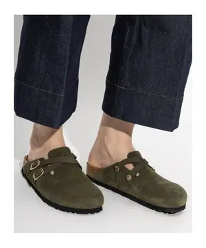 BIRKENSTOCK Buckle-fastening Suede Sandals