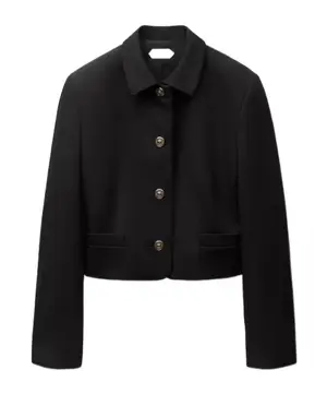 Versace Medusa-button Cropped Jacket - Black