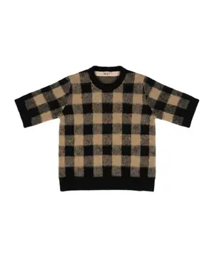 N.21 Short-sleeved Knit Top - Black