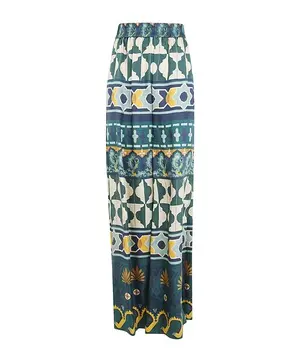 La DoubleJ Geometrical Casual Pants - Blue