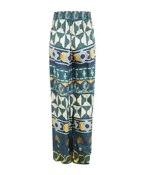 La DoubleJ Printed Wide Leg Trousers