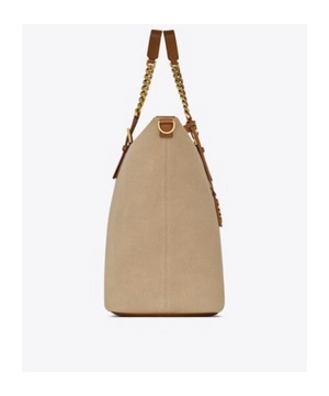 Saint Laurent Weekender Travel Bag With Leather Trim