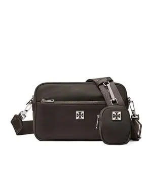 Tory Burch Zippered Shoulder Bag - Brown