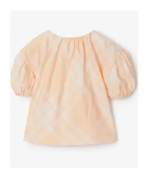 Burberry Checked Cotton Blouse
