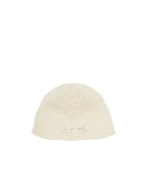 Magda Butrym Crochet Cotton Beanie - White