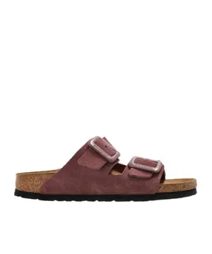 BIRKENSTOCK Flat Slide Sandals - Pepper