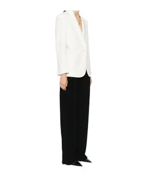 Giorgio Armani Long-sleeved Suit Jacket - Black