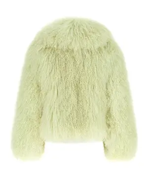 BLANCHA Fur Maxi Shawl Collar Jacket