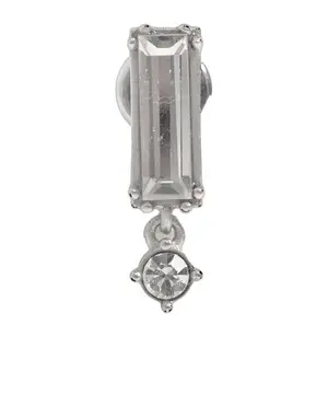 JIL SANDER Earrings With A Shimmering Crystal