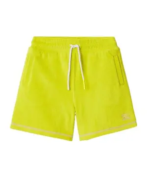 Burberry Cotton Track Shorts - Yellow