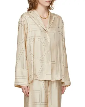 TOTEME Monogram-embroidered Shirt