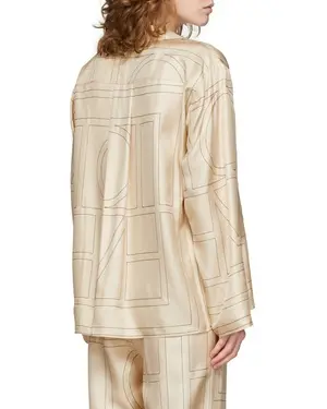 TOTEME Monogram-embroidered Shirt