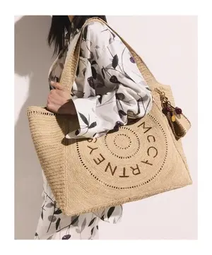 Stella McCartney Logo Embroidered Top Handle Bag