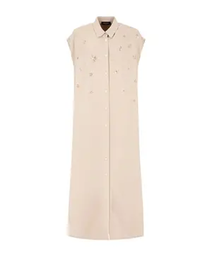 Fabiana Filippi Beaded Blouse Dress - Nude