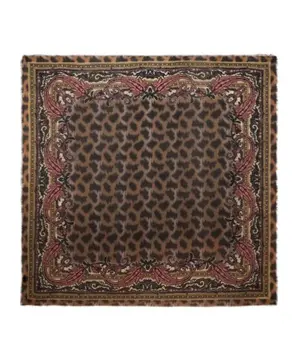 Etro Animalier Square Scarf - Brown