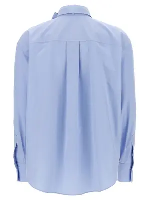 Brunello Cucinelli Long Sleeve Shirt With Bow Detail