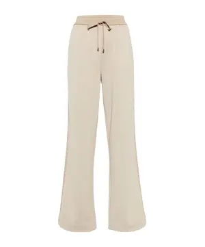 Lorena Antoniazzi Cotton-blend Track Pants - Nude