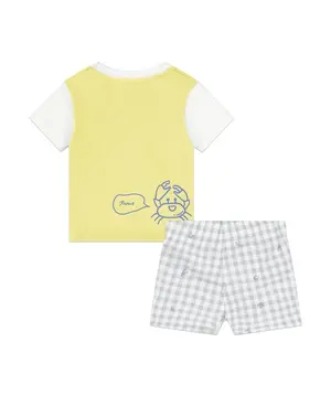 Kenzo Graphic Print T-shirt And Checked Shorts Set
