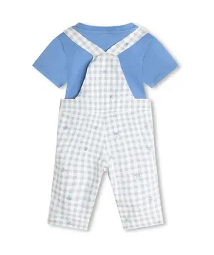 Kenzo Checked Cotton Dungarees Set