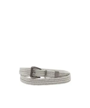 Brunello Cucinelli Rustic Woven Buckle Belt