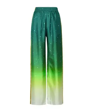 Casablanca Joyaux D'afrique Wide Leg Trousers - Green