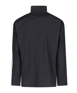Y3 Logo Printed Zip-up Jacket With Straight Hem