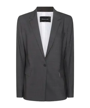Fabiana Filippi Long-sleeved Suit Coat - Black