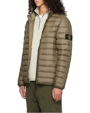 Stone Island Zip Up High Neck Padded Jacket
