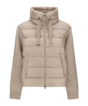 Herno Ultralight Knitted Resort Jacket - Nude