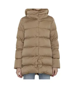Herno Hooded Quilted Down Coat - Brown