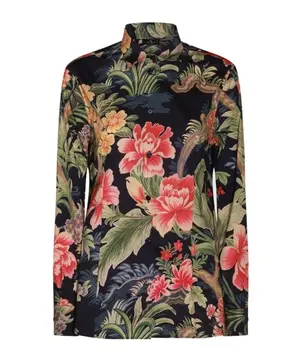 Etro Long-sleeved Printed Shirt - Black