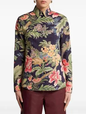 Etro Long-sleeved Printed Shirt