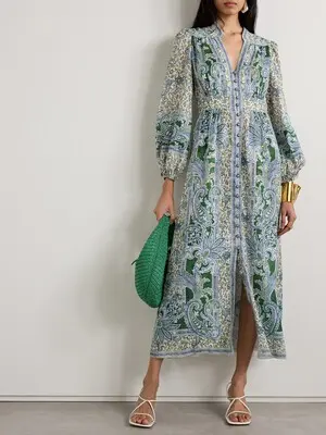 Zimmermann Ottie V-neck Maxi Dress