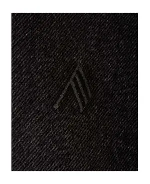 Attico Logo Embroidered Buttoned Denim Shirt