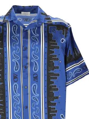 Off-White Bandana-printed Straight Hem Shirt