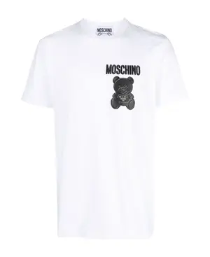 Moschino Logo Printed T-shirt - White
