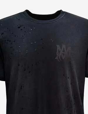Amiri Logo Printed Crewneck T-shirt
