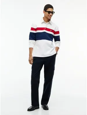 Tommy Hilfiger Brushed-back Fleece Rugby Sweatshirt
