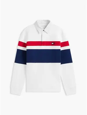 Tommy Hilfiger Brushed-back Fleece Rugby Sweatshirt